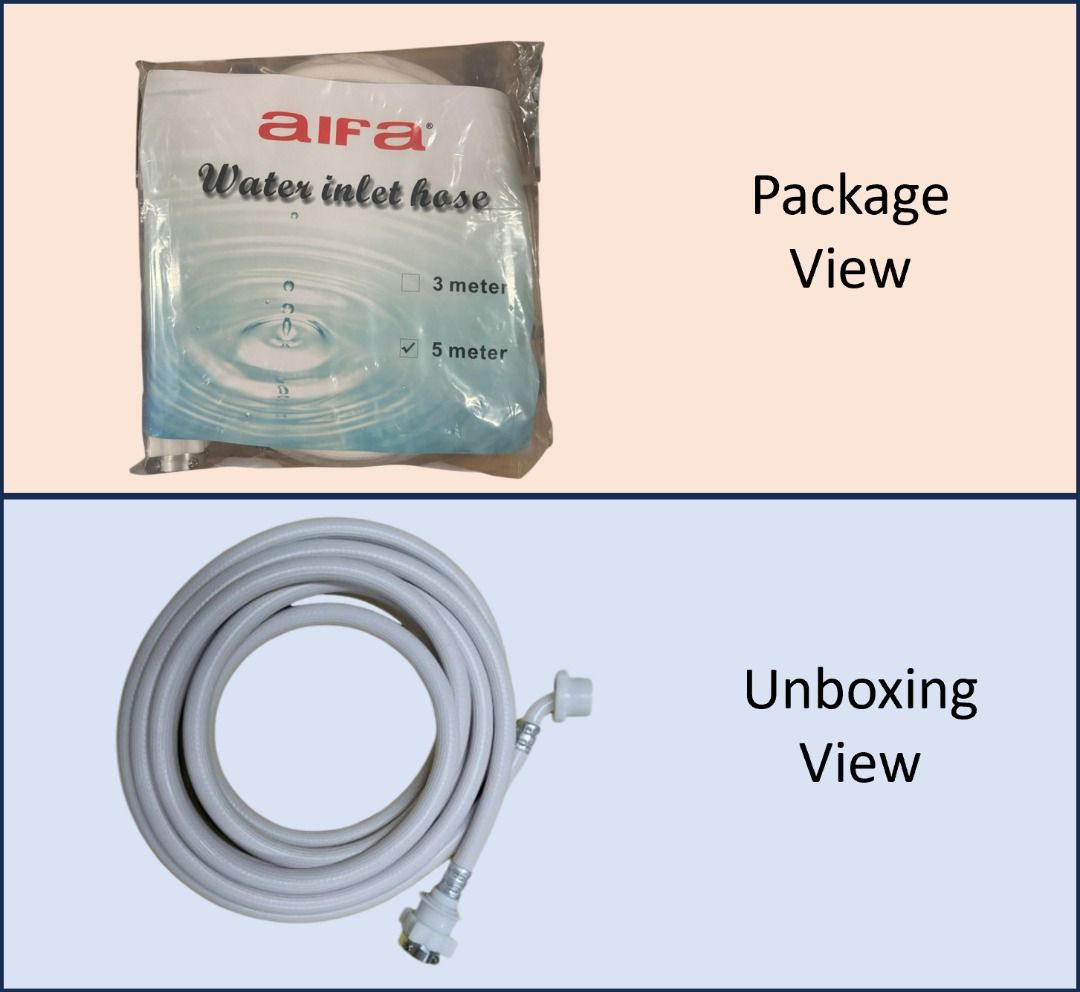 Aifa Washer Water Hose Inlet, Washing Machine Long Pipe Tube Connector ...