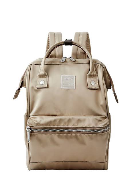 Anello Sabrina Nylon Backpack in Beige, Women's Fashion, Bags & Wallets ...