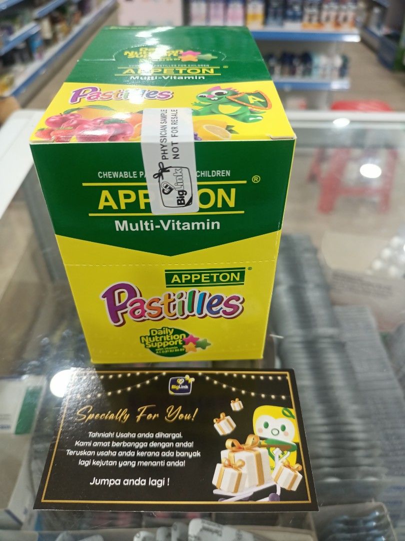 APPETON MULTI-VITAMIN PASTILLES (5g x 20 SACHETS), Health & Nutrition ...