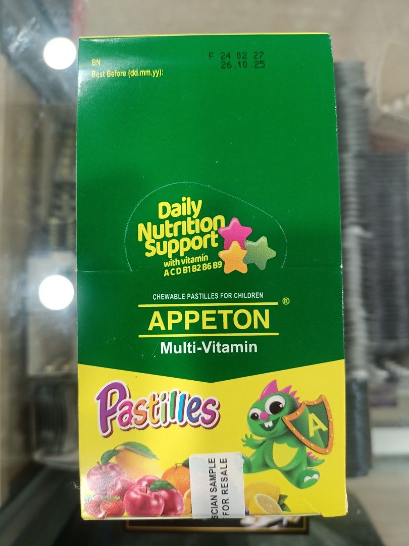 APPETON MULTI-VITAMIN PASTILLES (5g x 20 SACHETS), Health & Nutrition ...