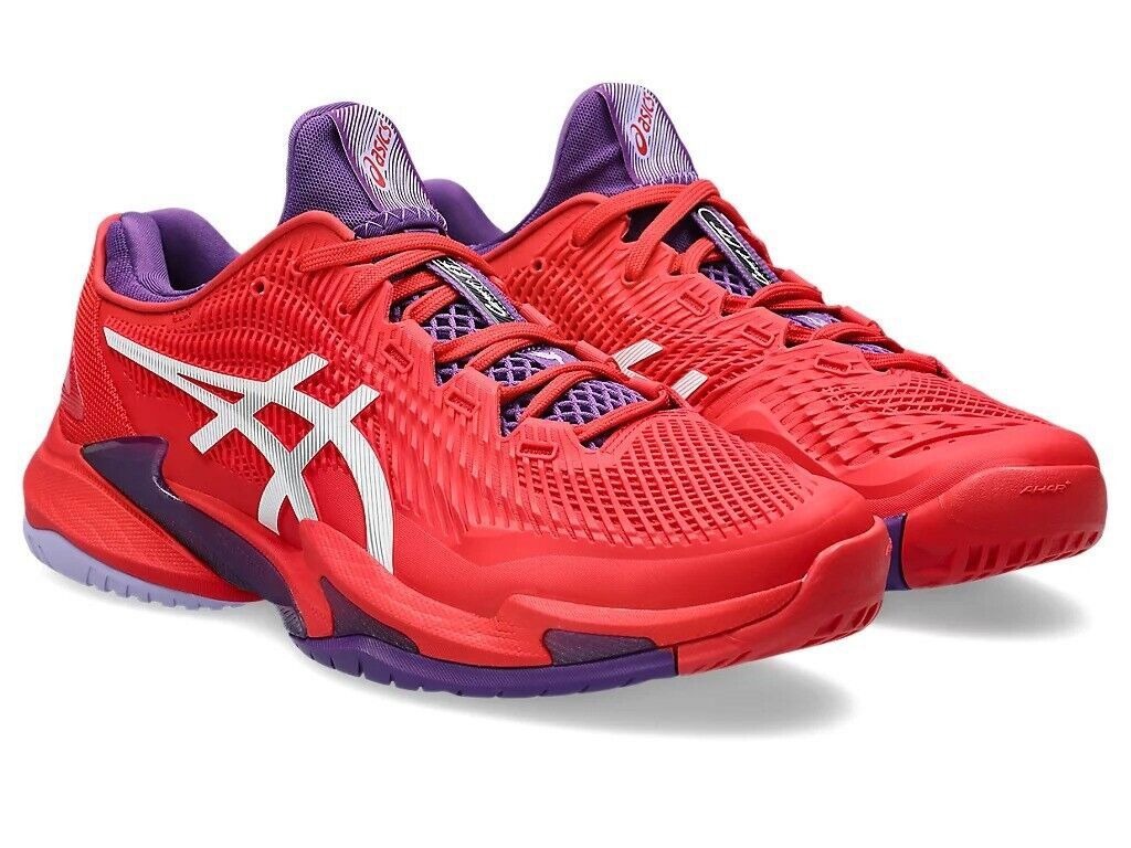Asics Court FF3 Novak Tennis Shoes (Classic Red/White), 男裝, 鞋, 波鞋 ...