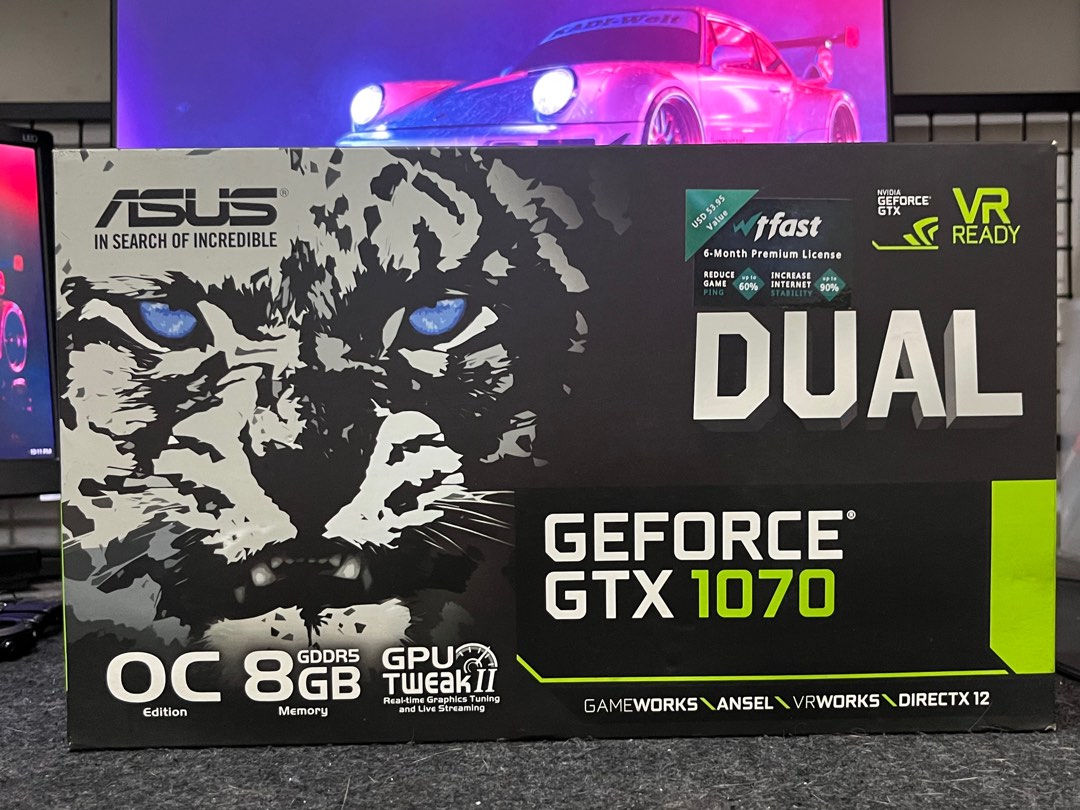 ASUS GeForce GTX 1070 Dual OC Edition 8GB GDDR5 Memory, Computers ...