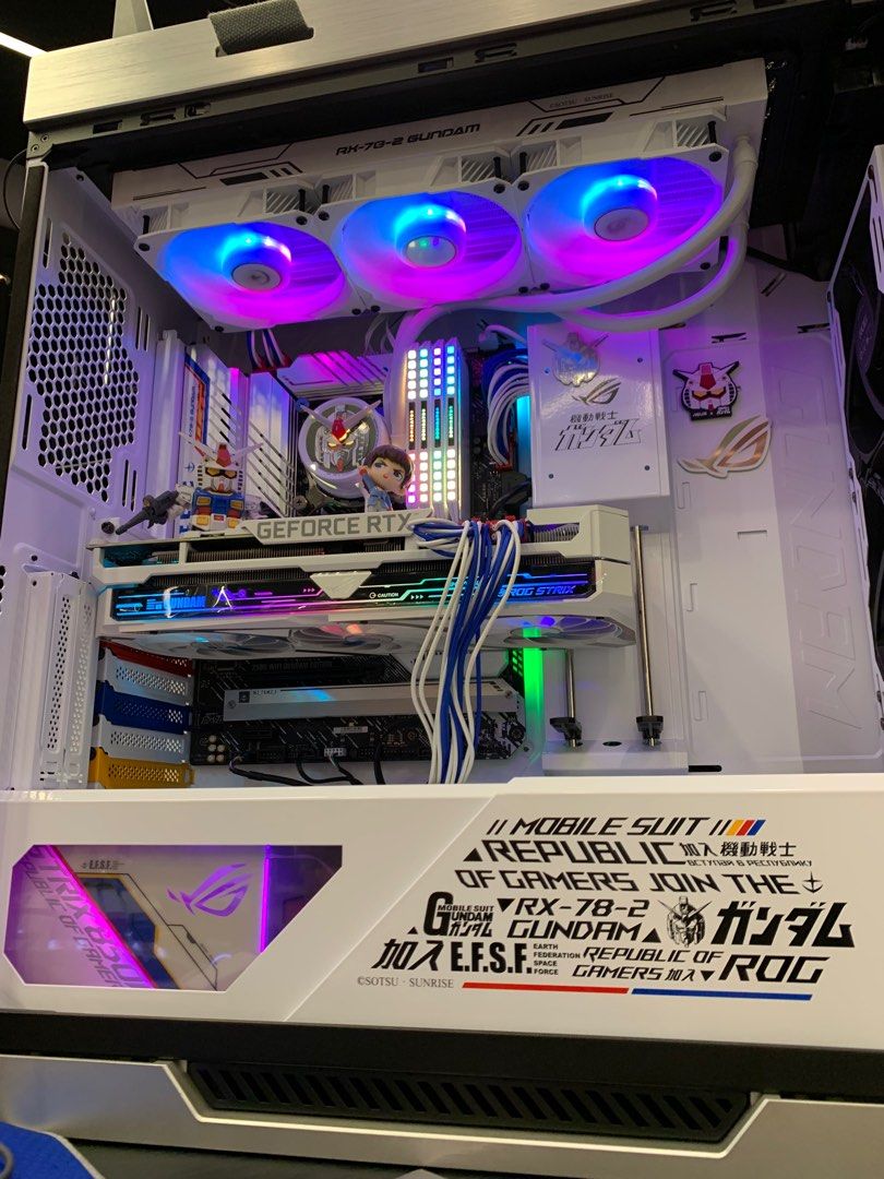 Asus ROG Gundam PC Set Complete, Computers & Tech, Desktops on Carousell