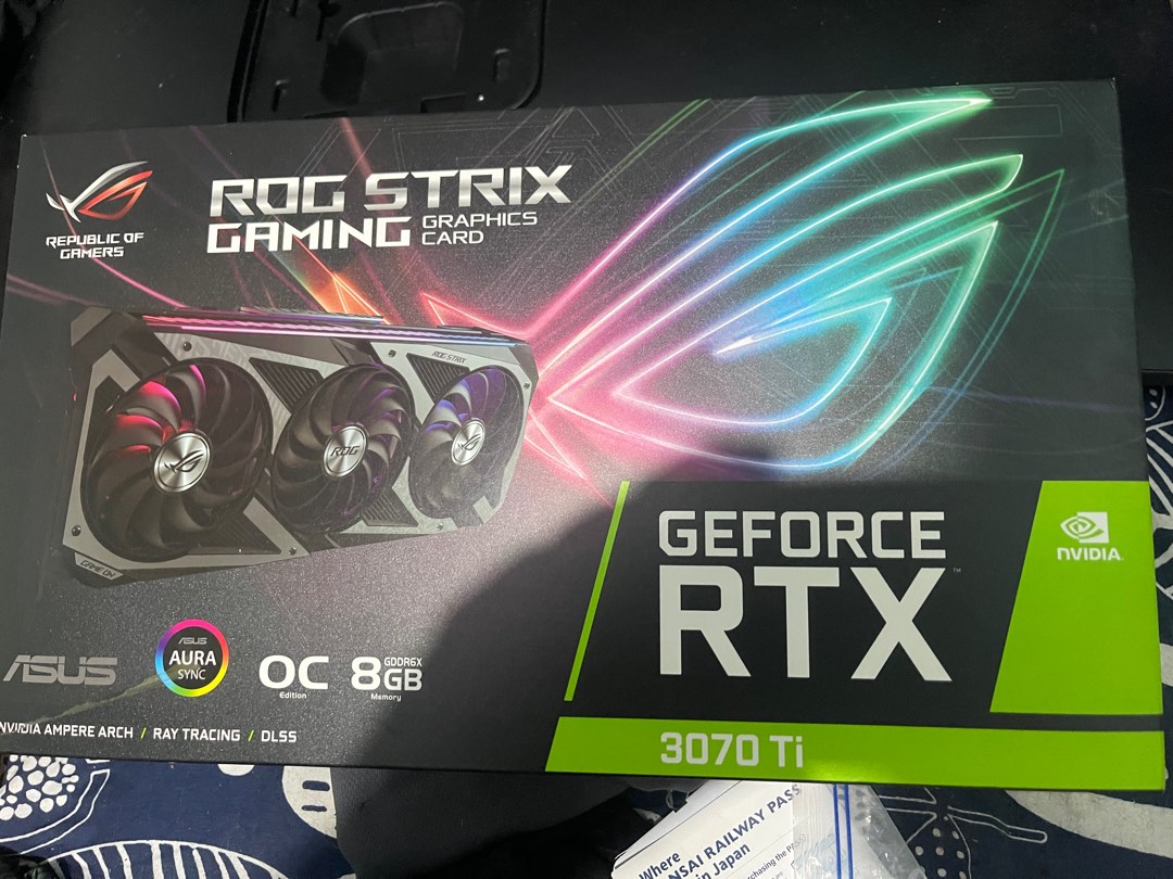 Asus ROG Strix 3070 Ti 8GB Nvidia GPU, Computers & Tech, Parts ...