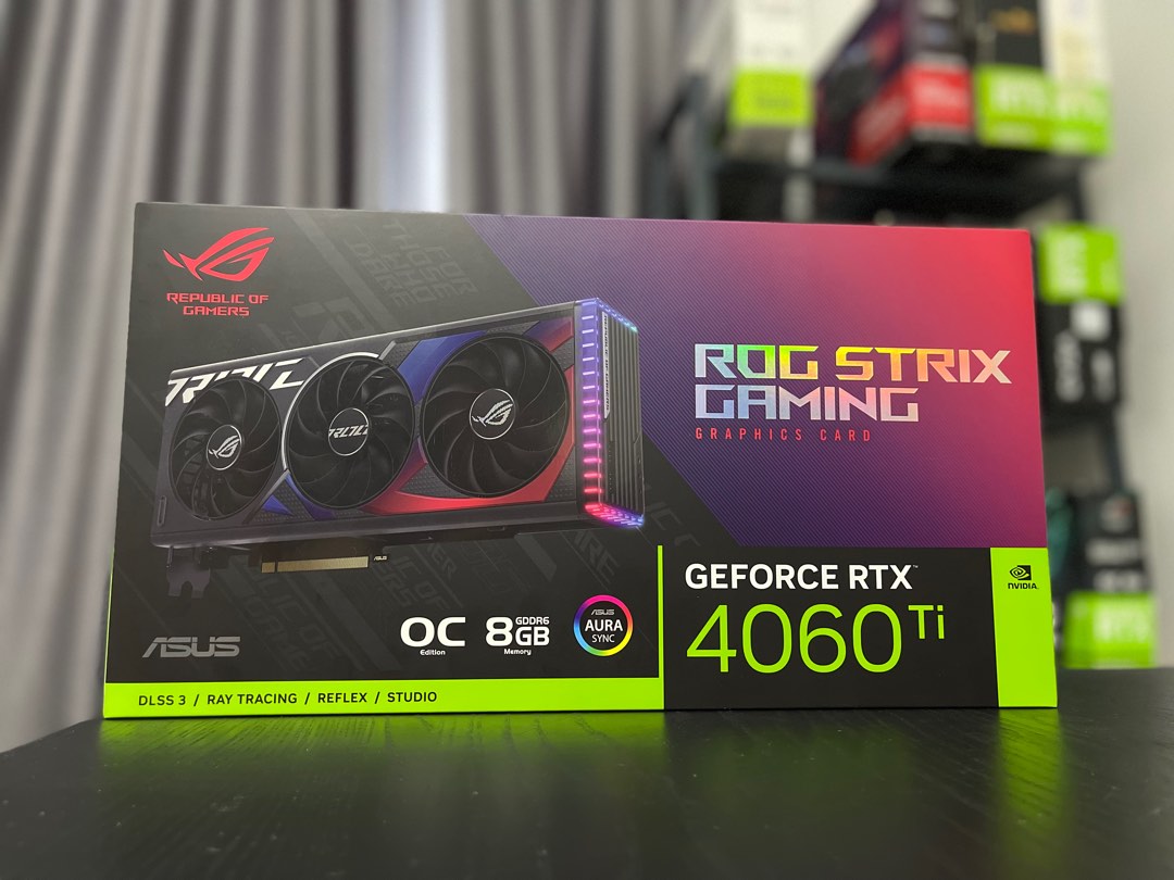 ASUS ROG Strix RTX 4060 Ti 8GB GPU | Graphics Card, Computers & Tech ...