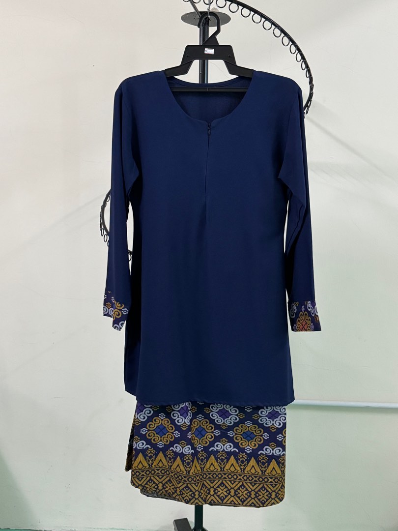 Baju kurung dark blue and dark green / Baju Raya / Baju Kurung / Baju ...