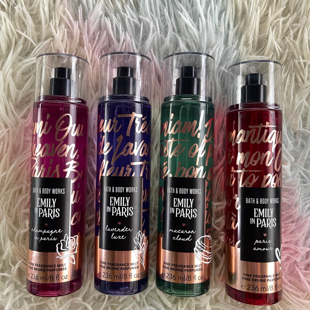 Bath and Body Works Emily in Paris Collection, Beauty & Personal Care ...
