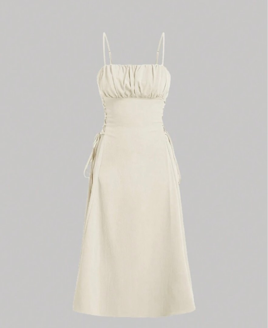 beige dress, Women's Fashion, Dresses & Sets, Dresses on Carousell