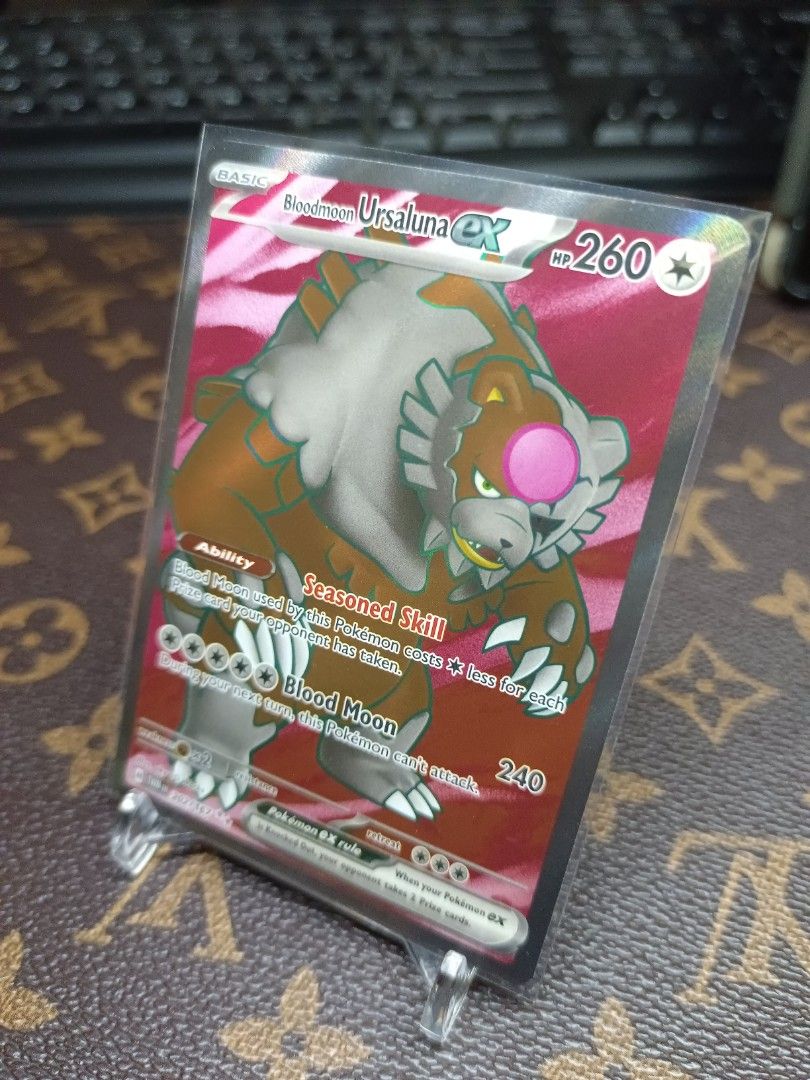 Bloodmoon Ursaluna ex - 202/167 Full Art FA Secret Rare Scarlet and ...