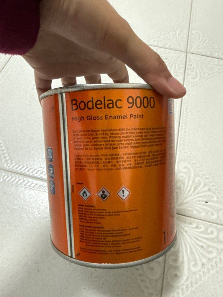 BN Nippon Paint Bodelac 9000 High Gloss Enamel Paint 1L (9045 Matt ...