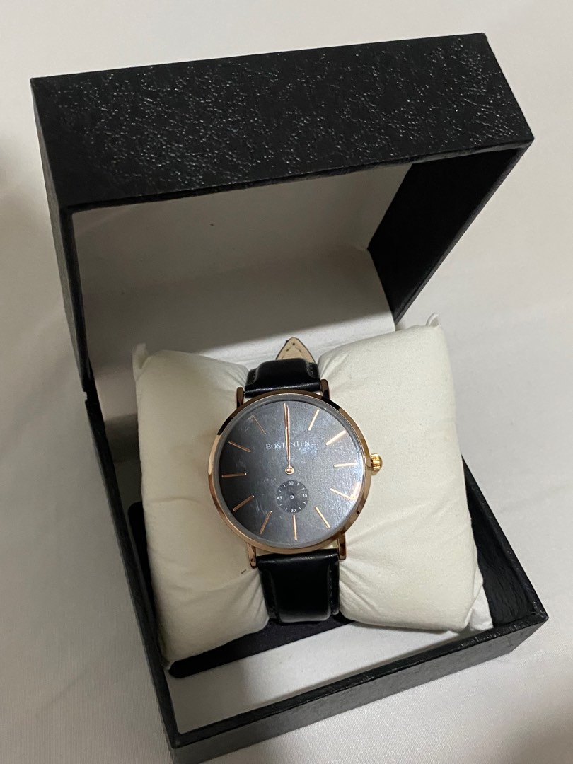 Bostanten Watch (Ultra Thin Quarts Leather Watch), Men's Fashion ...