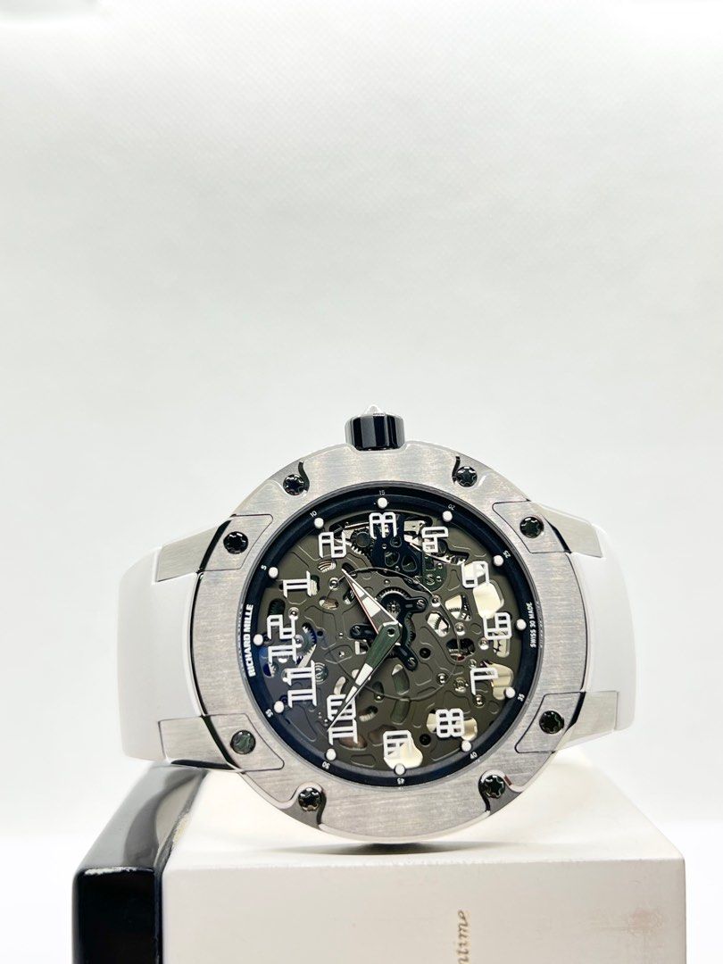 Brand New Richard Mille RM 033 TI Skelton Dial Automatic Titanium ...