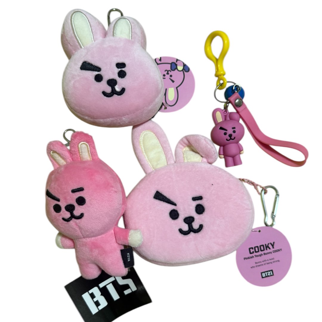 BTS BT21 COOKY PLUSHIES AND KEYCHAIN, Hobbies & Toys, Memorabilia & Collectibles, K-Wave on ...