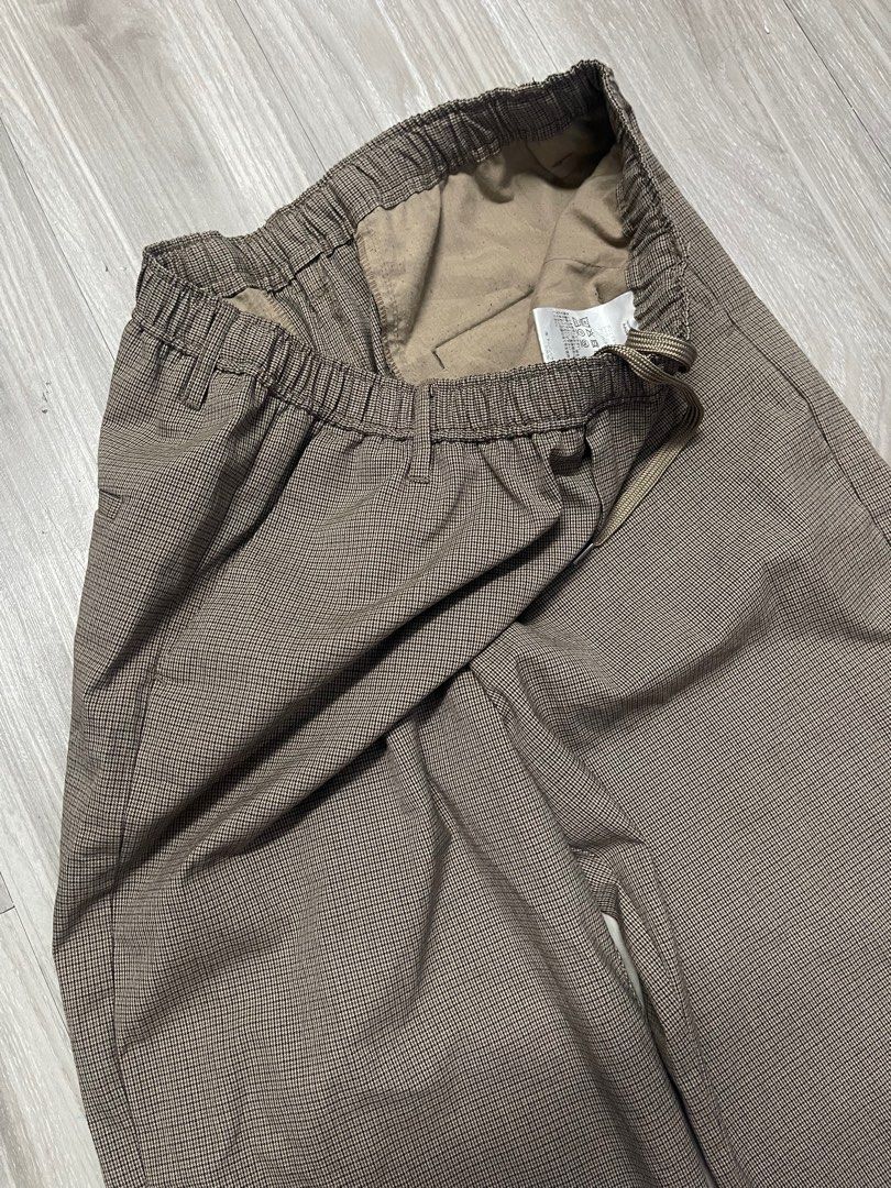 Sense Of Place (Carreman) - Check Wide Relax Easy Pant , Men's Fashion ...