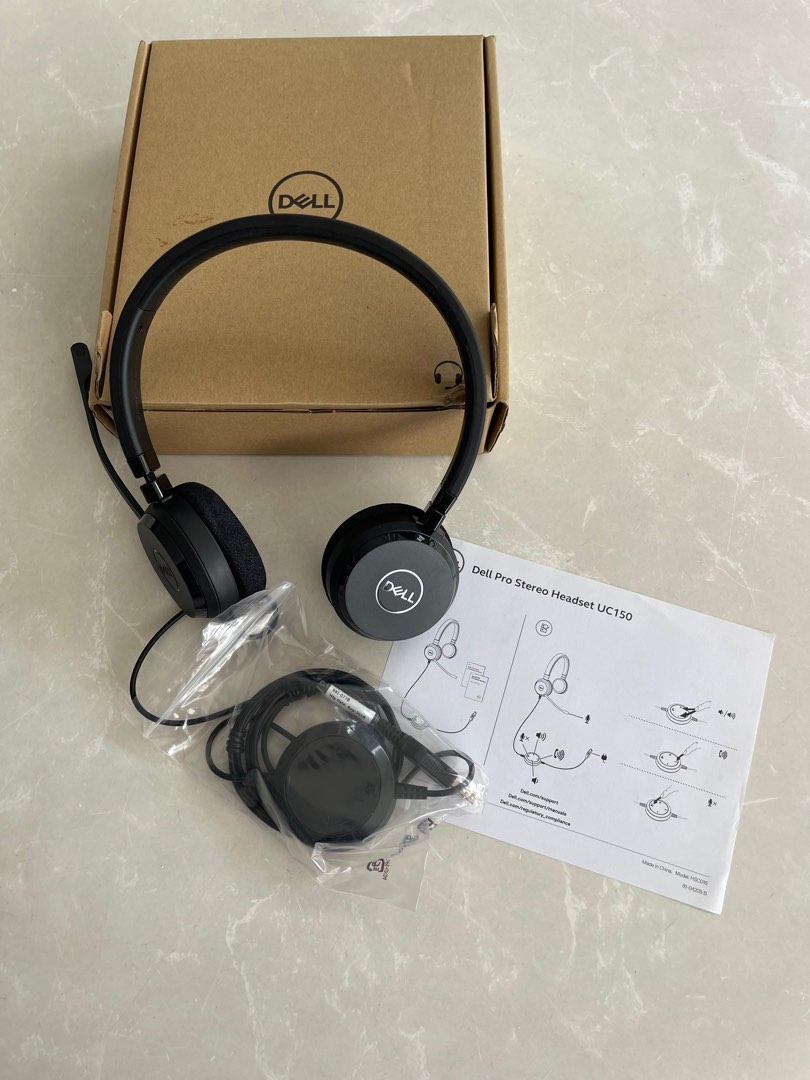 Dell Pro stereo headset UC150, Audio, Headphones & Headsets on Carousell