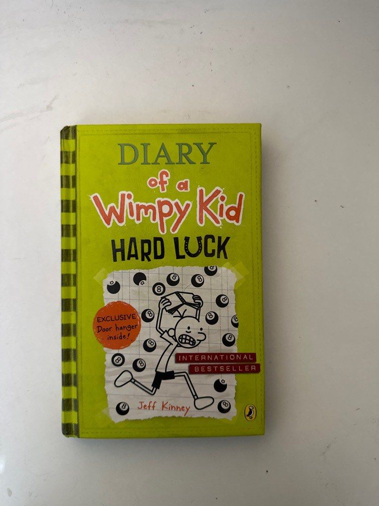 Diary of a Wimpy Kid Hard Luck Hard Cover Book, Hobbies & Toys, Books ...