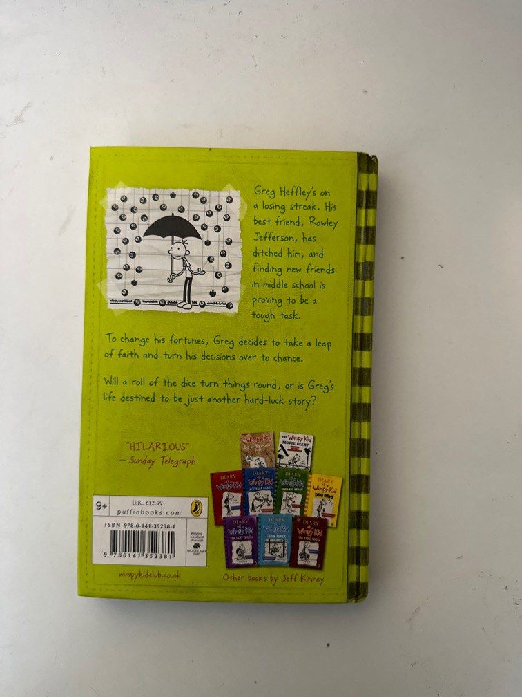 Diary of a Wimpy Kid Hard Luck Hard Cover Book, Hobbies & Toys, Books ...