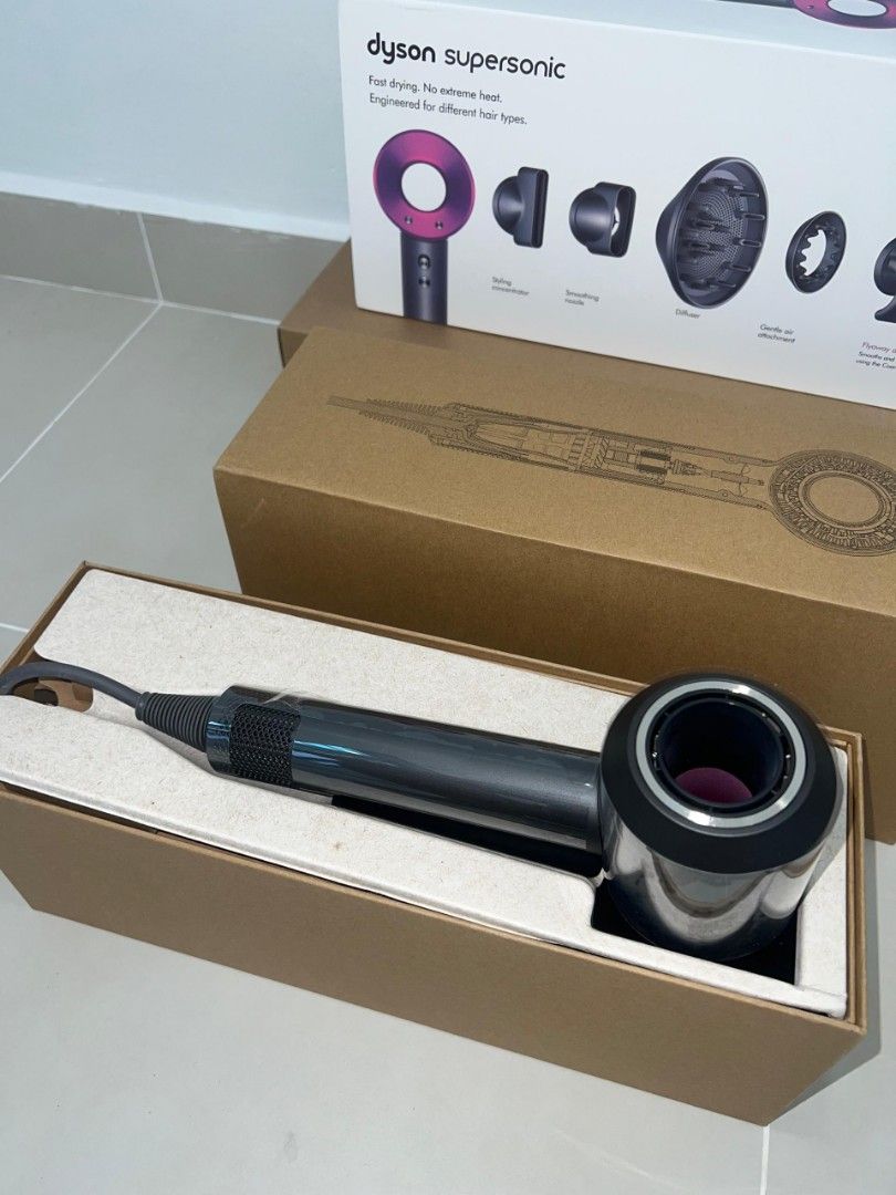DYSON SUPERSONIC HD08 HAIR DRYER SET COMPLETE ORIGINAL, Beauty ...