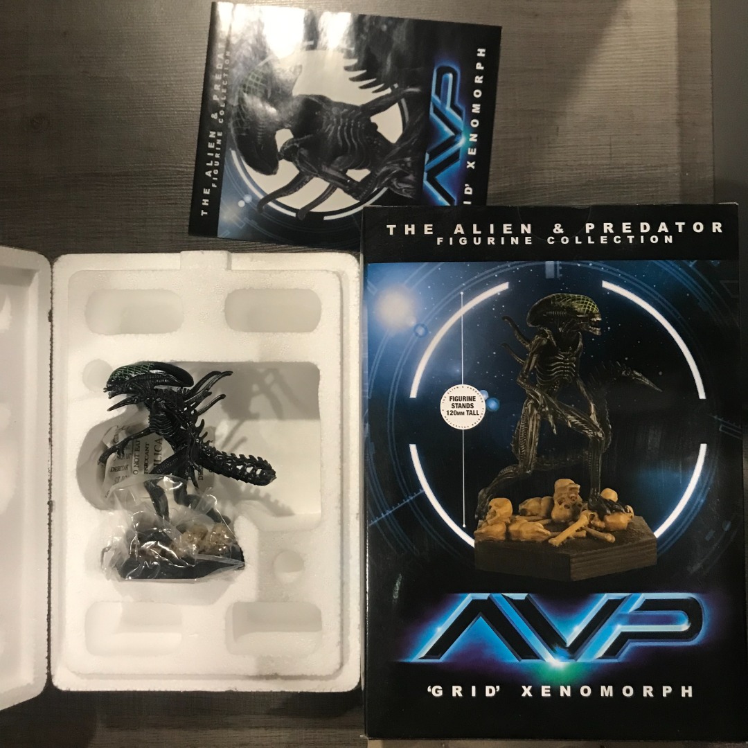 Eaglemoss The Alien & Predator Figurine Collector Grid Xenomorph 12cm ...