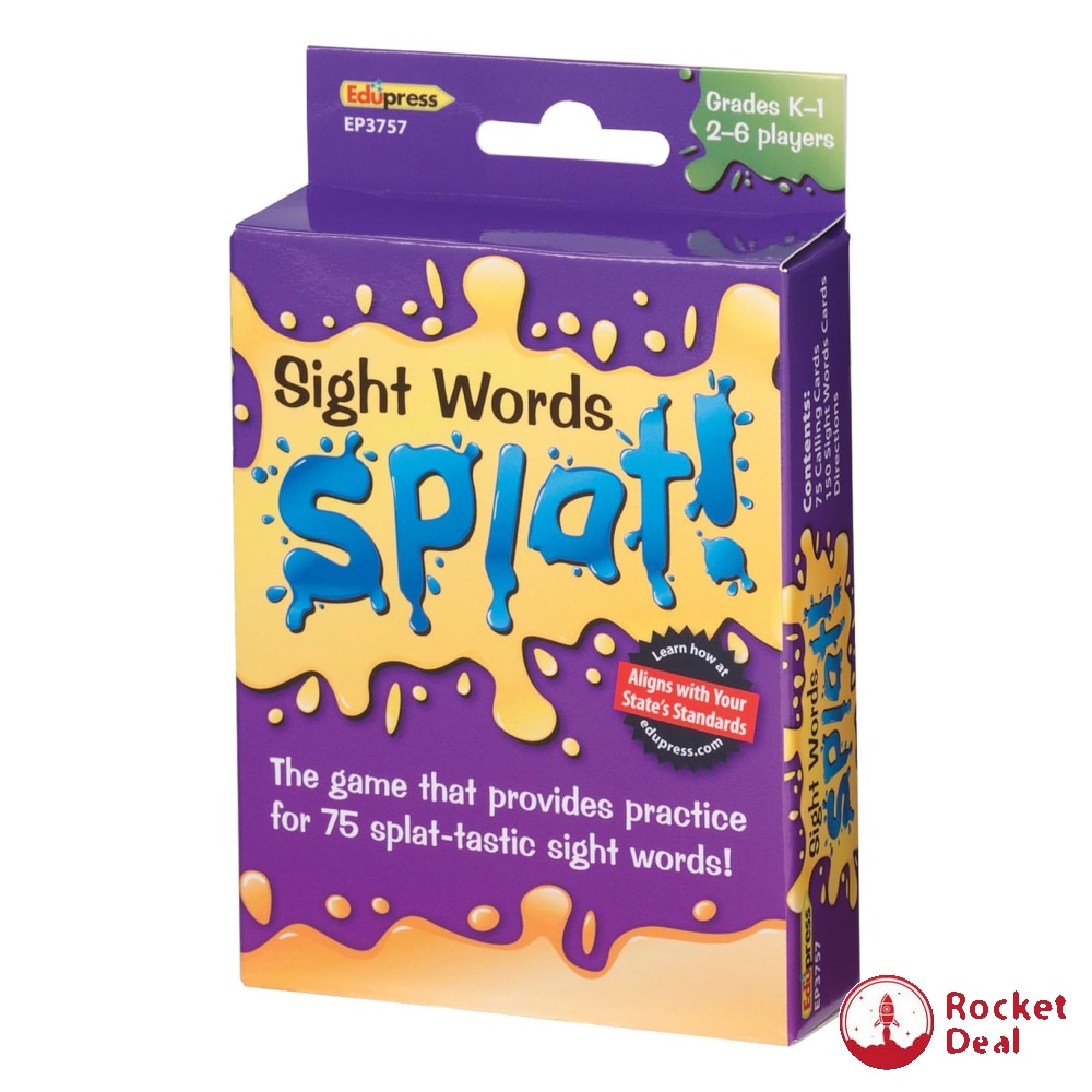 Edupress Sight Words Splat Game Grades K-1 (EP63757), Hobbies & Toys ...