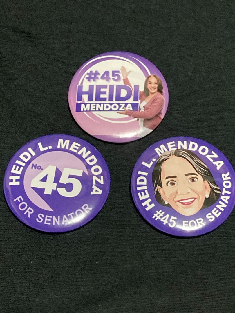 Election Button Pin Button Badge Heidi Mendoza support badges, Everything Else, Others on Carousell