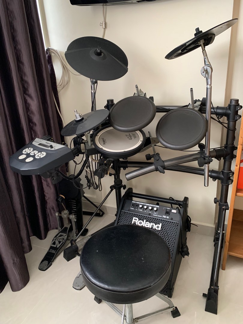 Electronic Drum Set ( Roland ), Hobbies & Toys, Music & Media, Musical ...