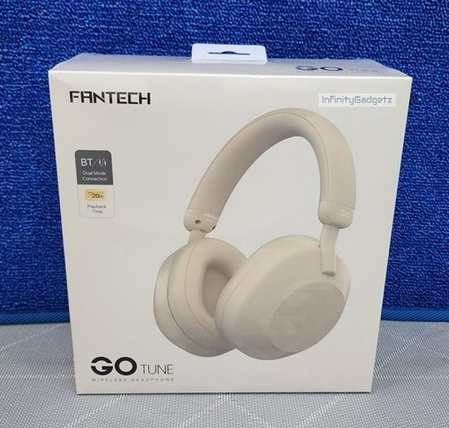 Fantech WH06 GO TUNE Wireless Gaming Headset (BEIGE) Dual Mode with ...