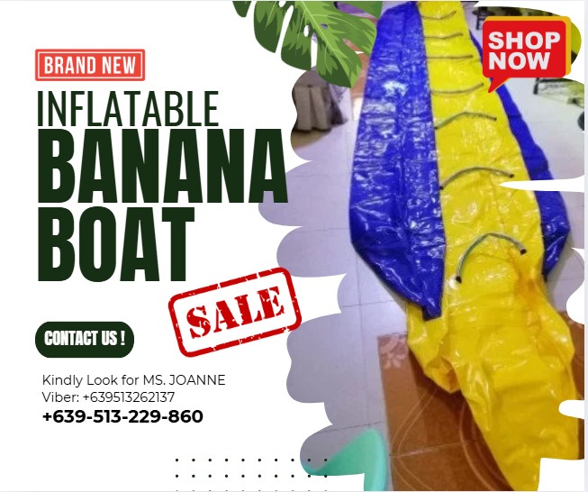 FOR SALE INFLATABLE BANANA BOAT 8 SEATERS BRAND NEW, Hobbies & Toys ...