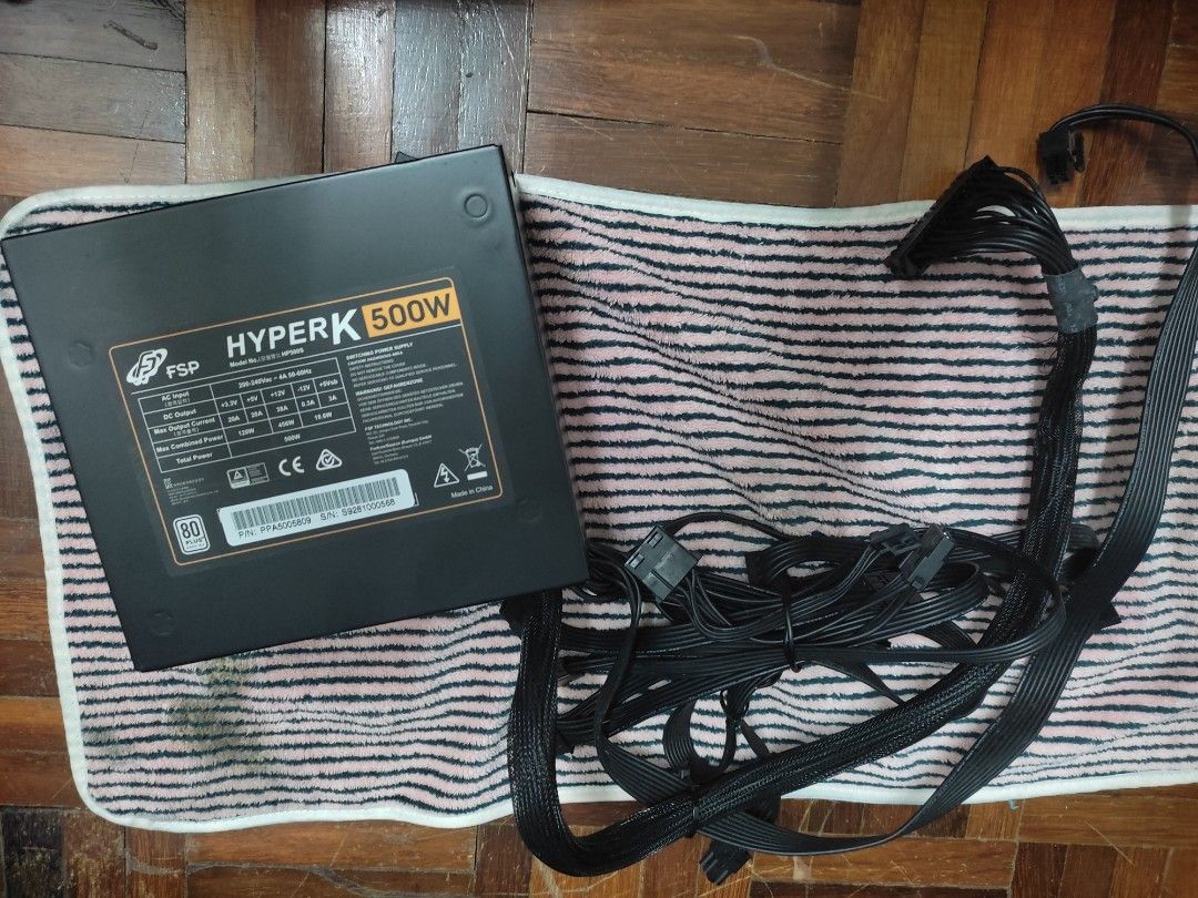 FSP Hyper K 500W - PSU 80 Plus Standard, Computers & Tech, Parts ...