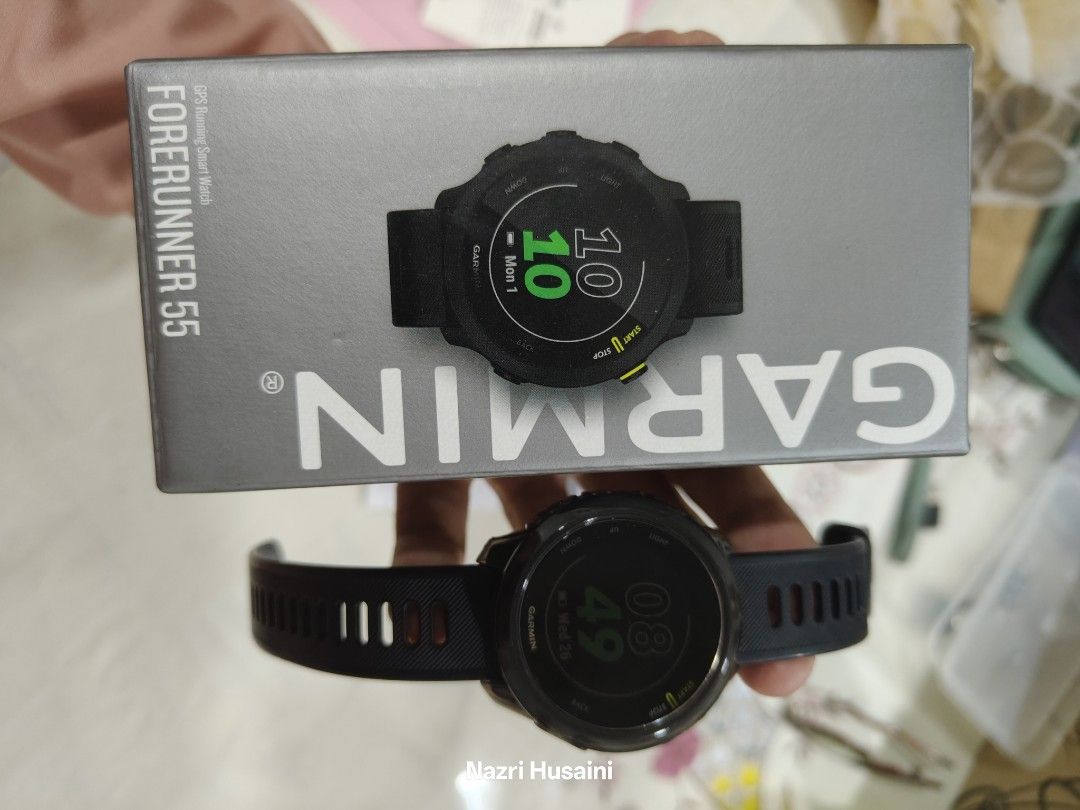 Garmin Forerunner 55 Fullset Box With Accessories, Men's Fashion ...