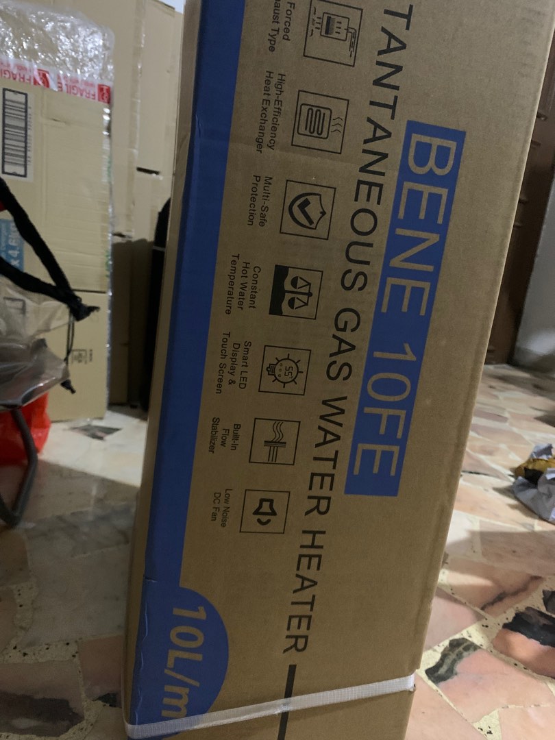 Gas water heater, Rubine Bene 10Fe, city gas approval, city energy ...