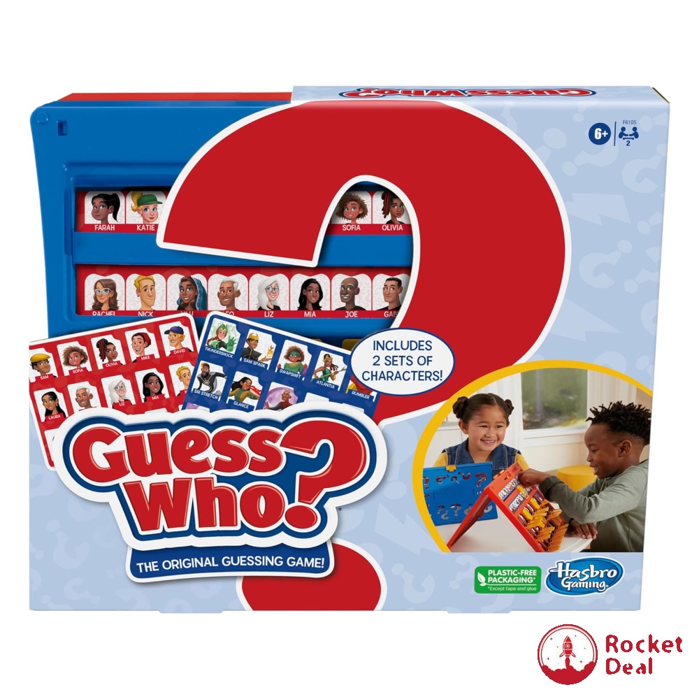 Guess Who? Original Guessing Game, Board Game for Kids Ages 6 and Up ...