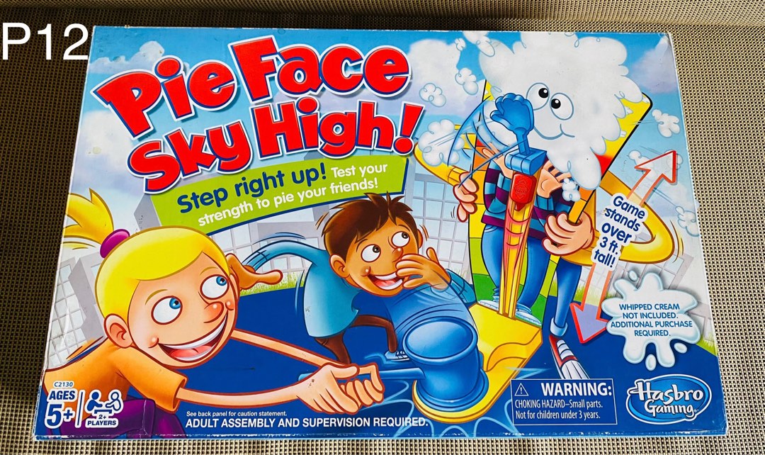 Hasbro Gaming Pie Face Sky High, Hobbies & Toys, Toys & Games on Carousell