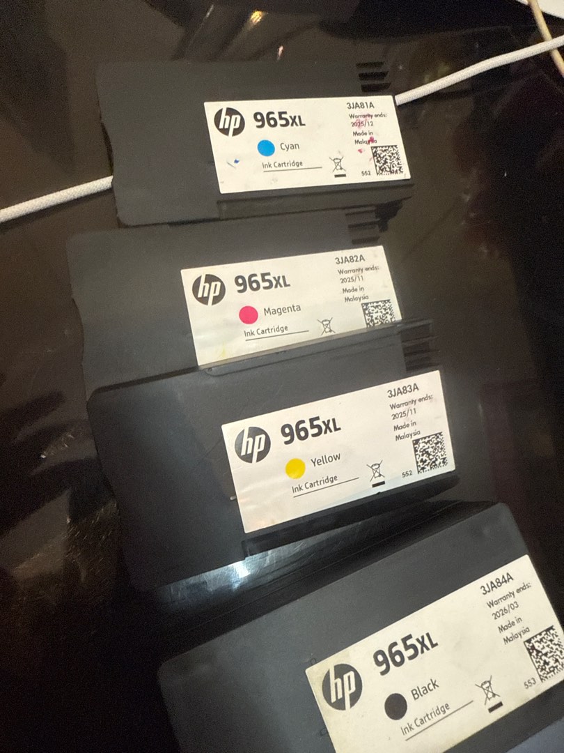 HP 965 XL ink cartridge and printer HP office jet pro 9010, Computers ...