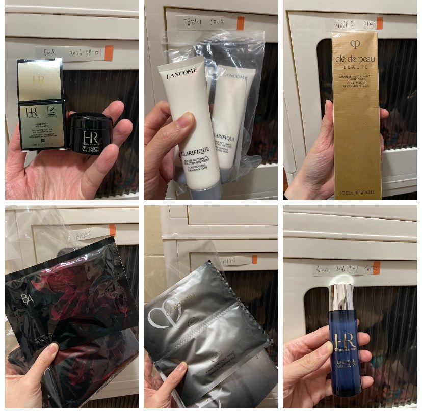 HR replasty cream 5ml $30 lancome cleansing foam $80 cpb cleansing foam $130 BA mask 30ml@1 ...