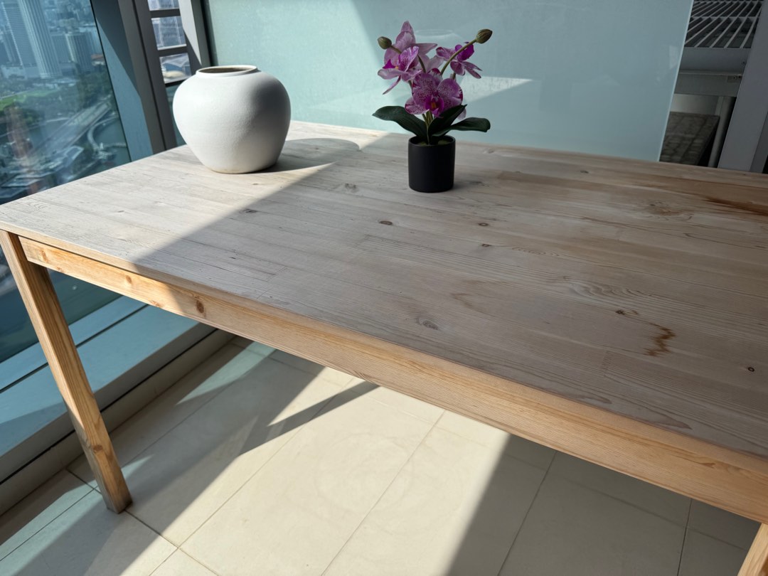 IKEA INGO table with pot , Furniture & Home Living, Furniture, Tables ...