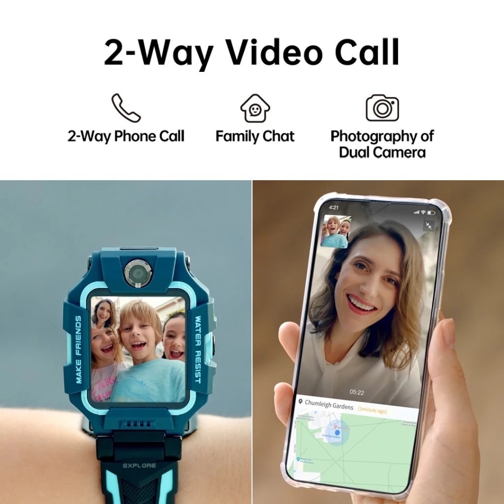 imoo Kids Smart Watch Phone Z6 - Green | Real-Time Locating | Dual ...