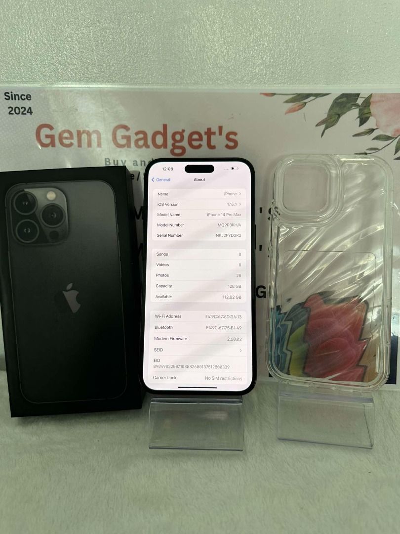 iP 14 promax 128gb 100%bh Korean variant Factory unlocked Open line ...