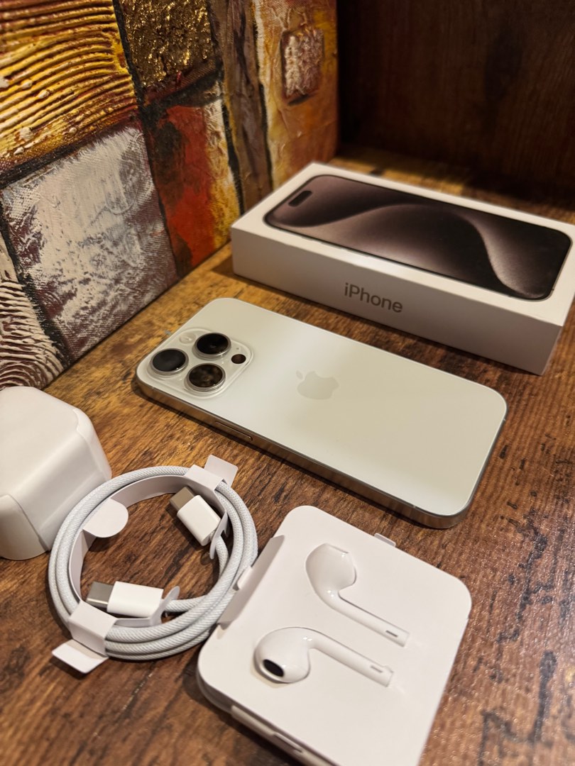 iPhone 15 Pro White Titanium 512GB, Mobile Phones & Gadgets, Mobile ...