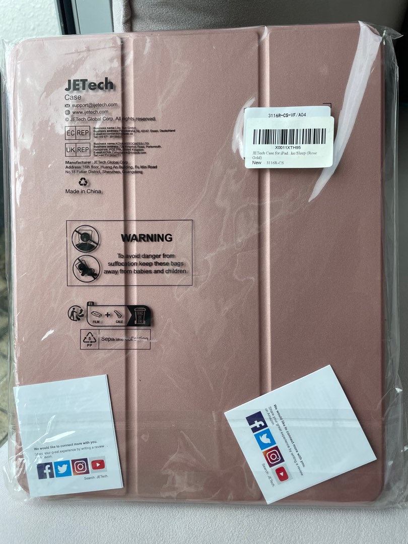 JETech iPad cover pro 12.9ich, Mobile Phones & Gadgets, Mobile & Gadget Accessories, Cases ...