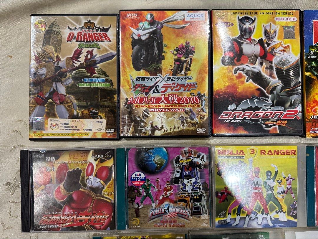 Kamen rider & power rangers super sentai episodes movies DVD VCD, TV ...