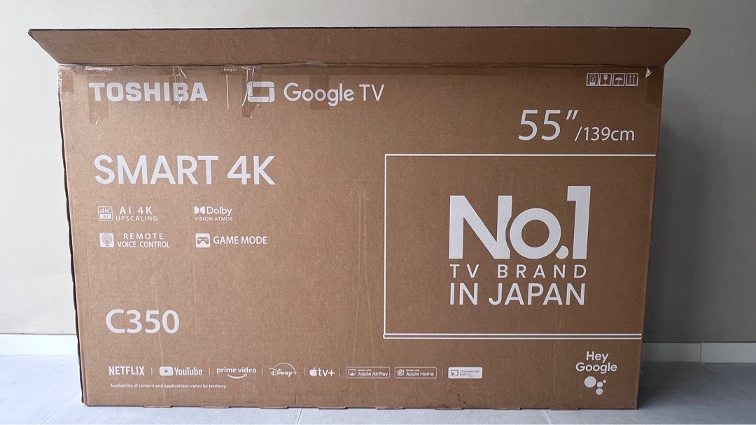 Kardus TV toshiba 55 inci Cocok buat pindahan rumah, Elektronik, TV ...