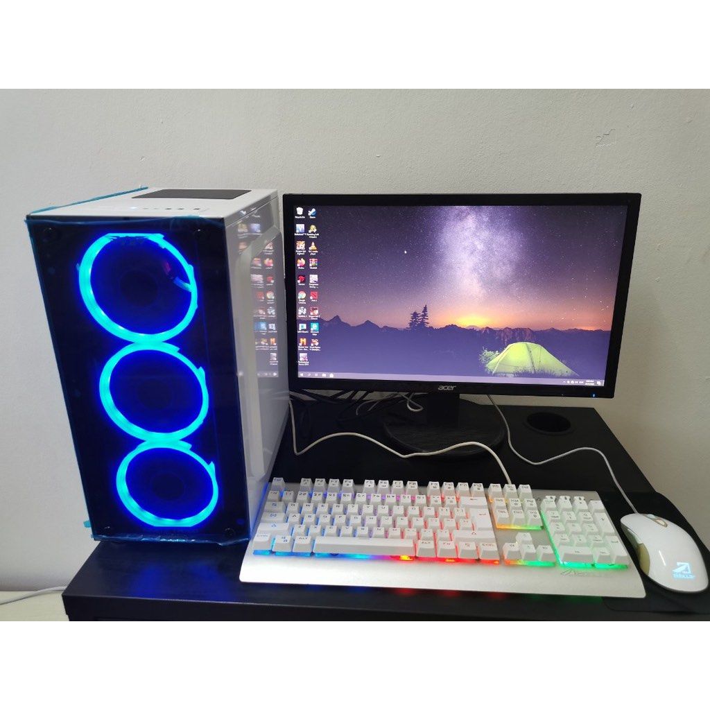 Komputer gaming custom set, Computers & Tech, Desktops on Carousell
