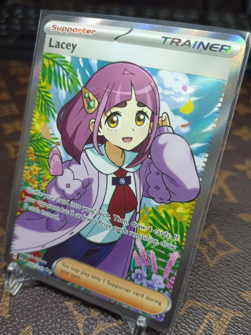 Lacey - 166/142 Full Art FA Secret Rare (Stellar Crown) Pokemon Card ...