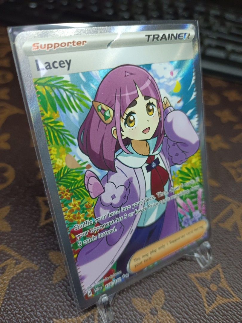 Lacey - 166/142 Full Art FA Secret Rare (Stellar Crown) Pokemon Card ...