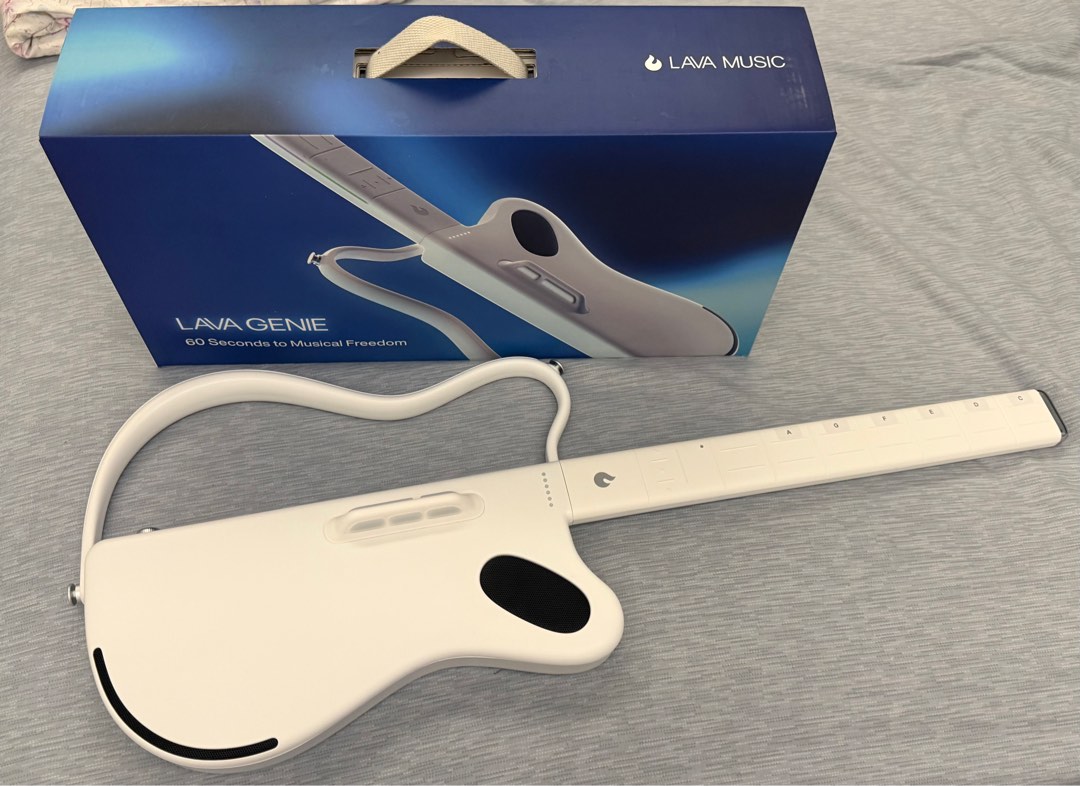 Lava Genie Stringless Guitar, Smart Guitar, Hobbies & Toys, Music ...