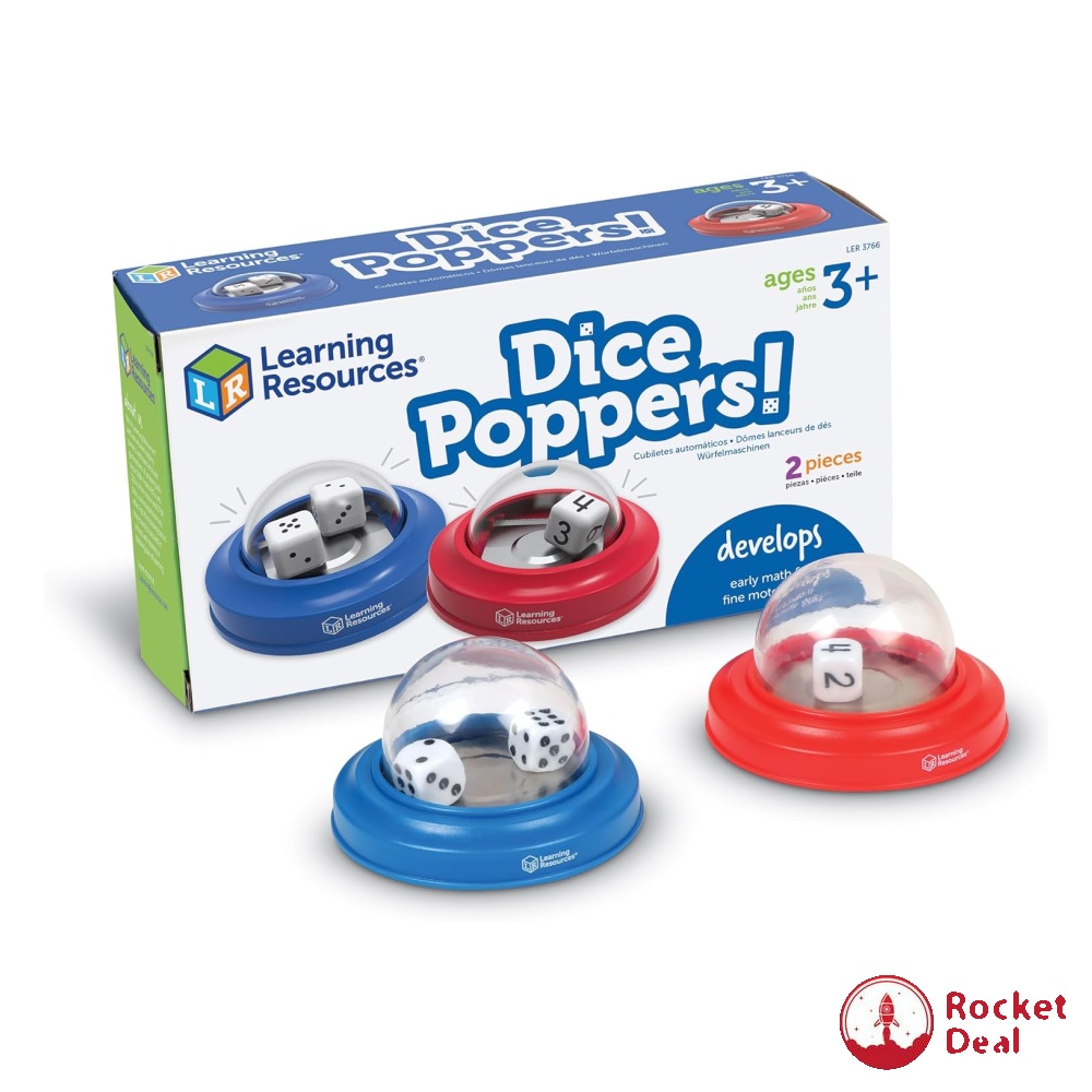 Learning Resources Dice Poppers, Board Game Accessory, Dice Game ...