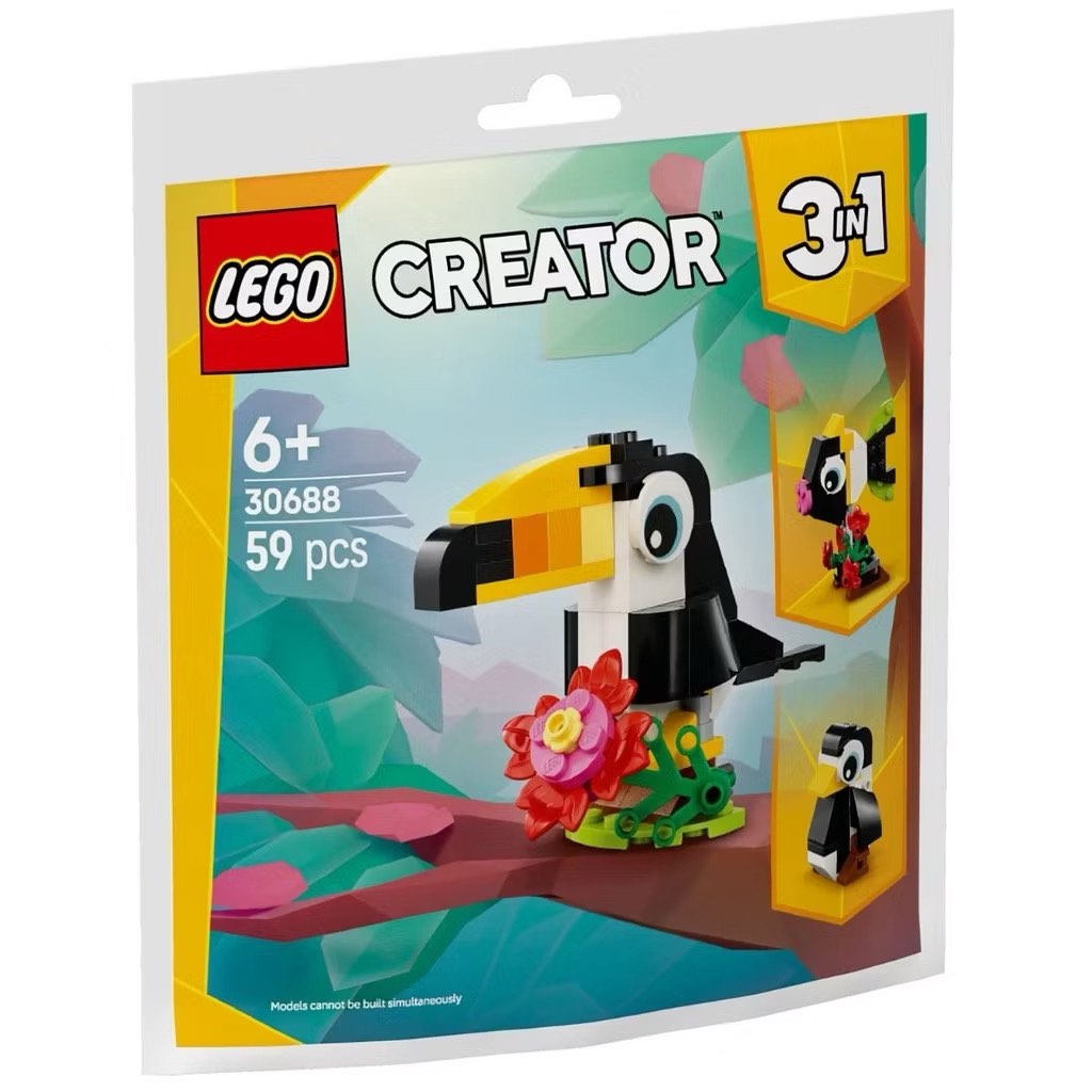 LEGO 30688 Creator 3in1 Tropical Toucan Polybag, Hobbies & Toys, Toys ...