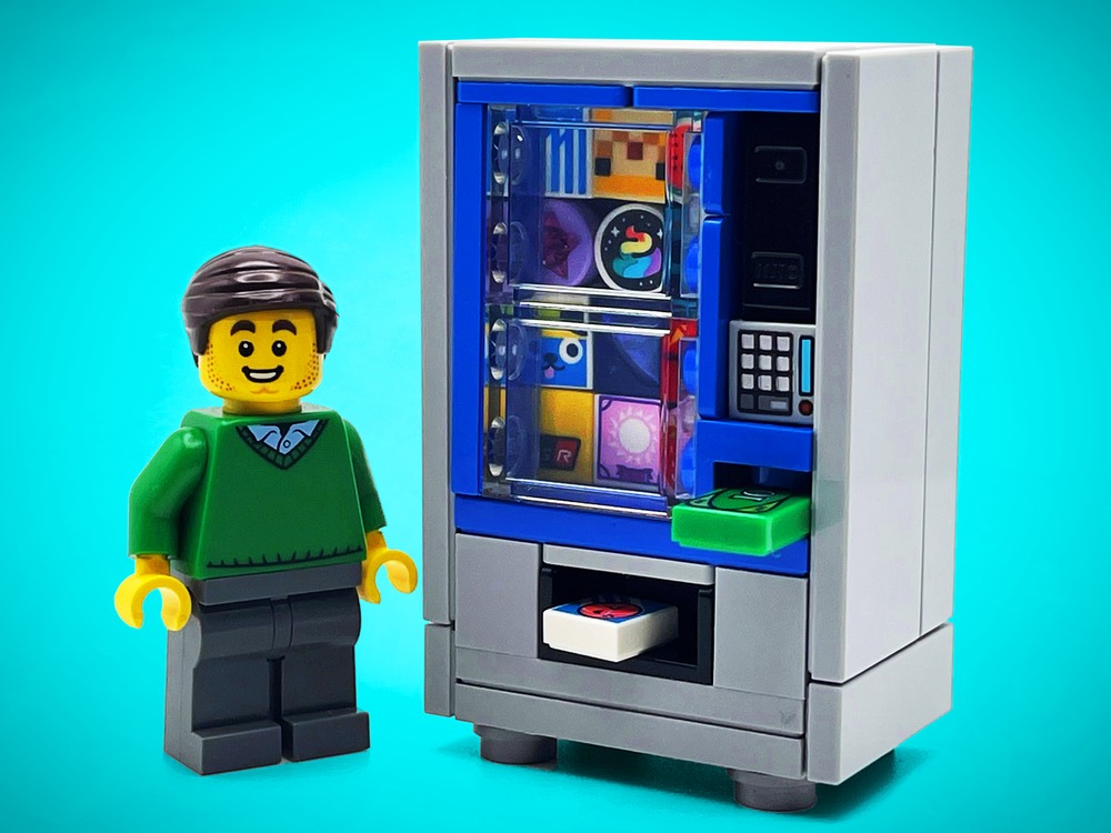 LEGO Snack Vending Machine (Non-decorated tiles version) Authentic Art ...