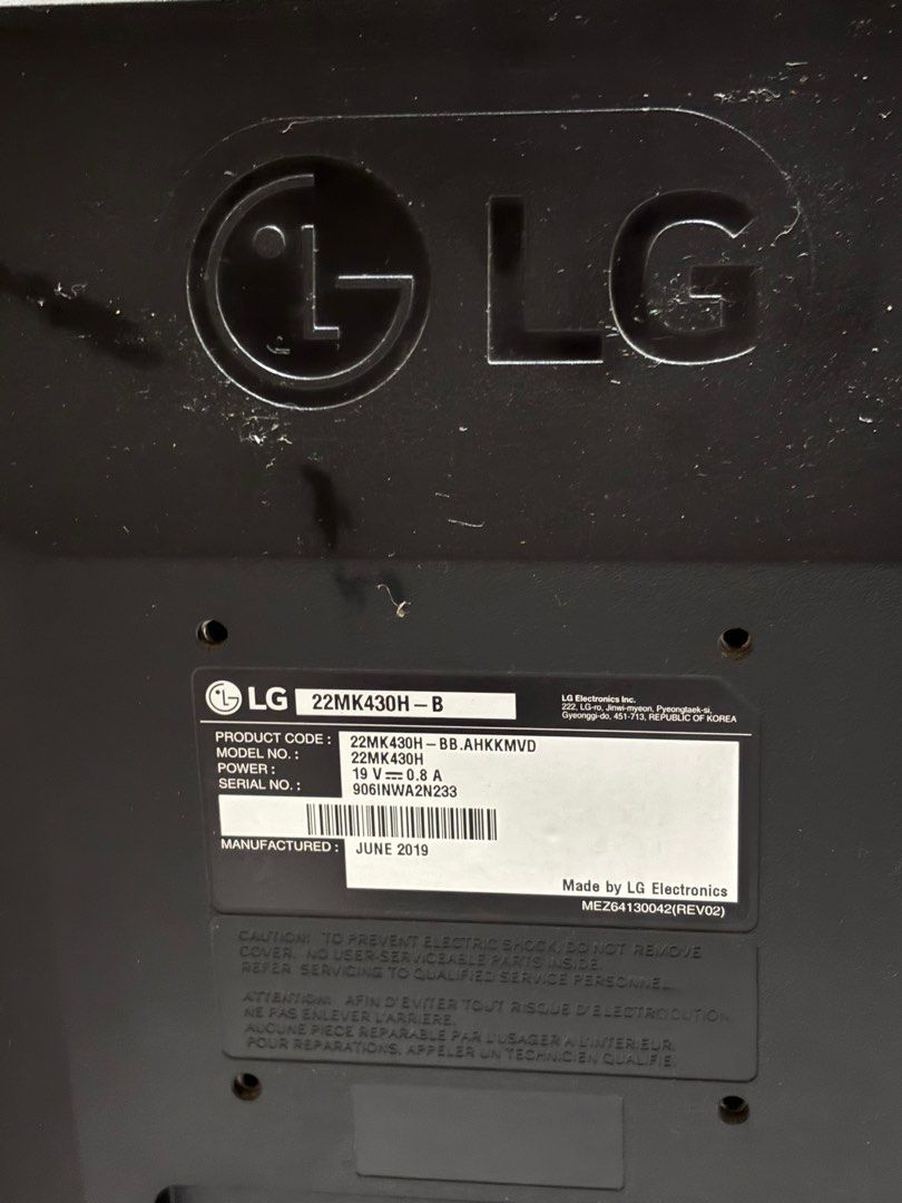 LG LED Monitor 22MK430H-B, Computers & Tech, Desktops on Carousell